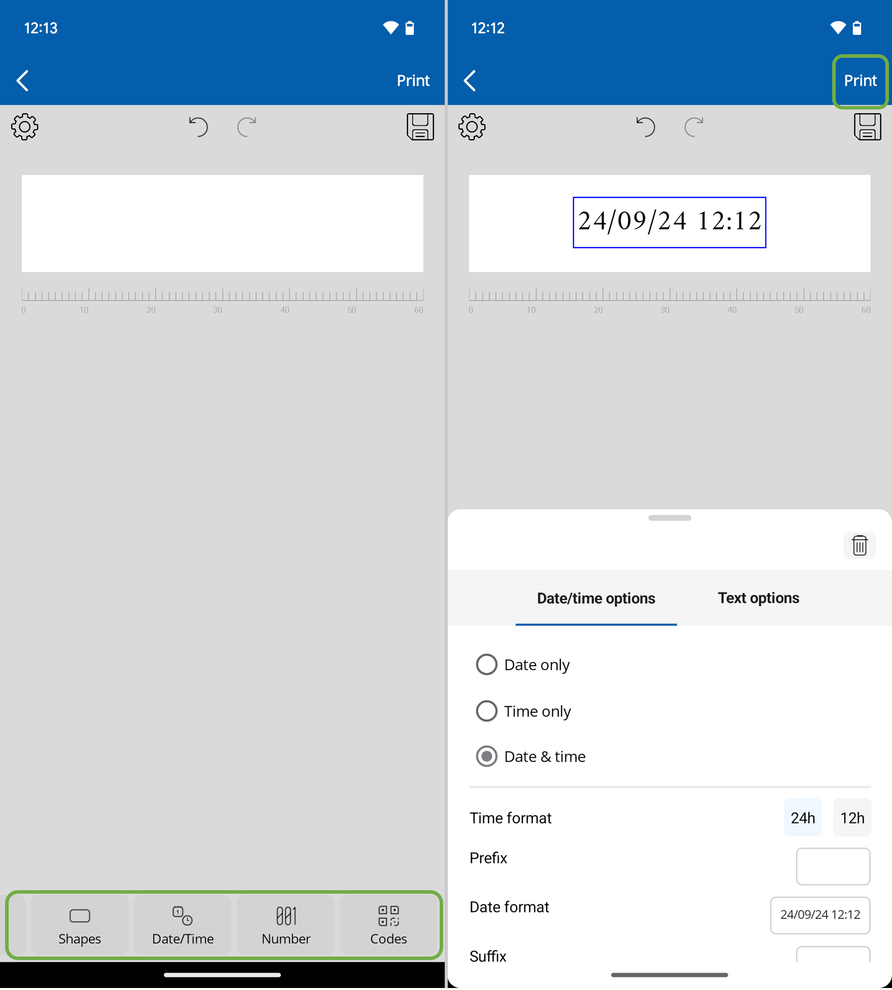 How can I use the automatic date and time function? – e-mark (create ...